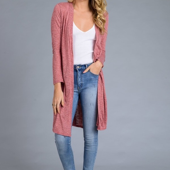 Sweaters | Light Red Pink Duster | Poshmark